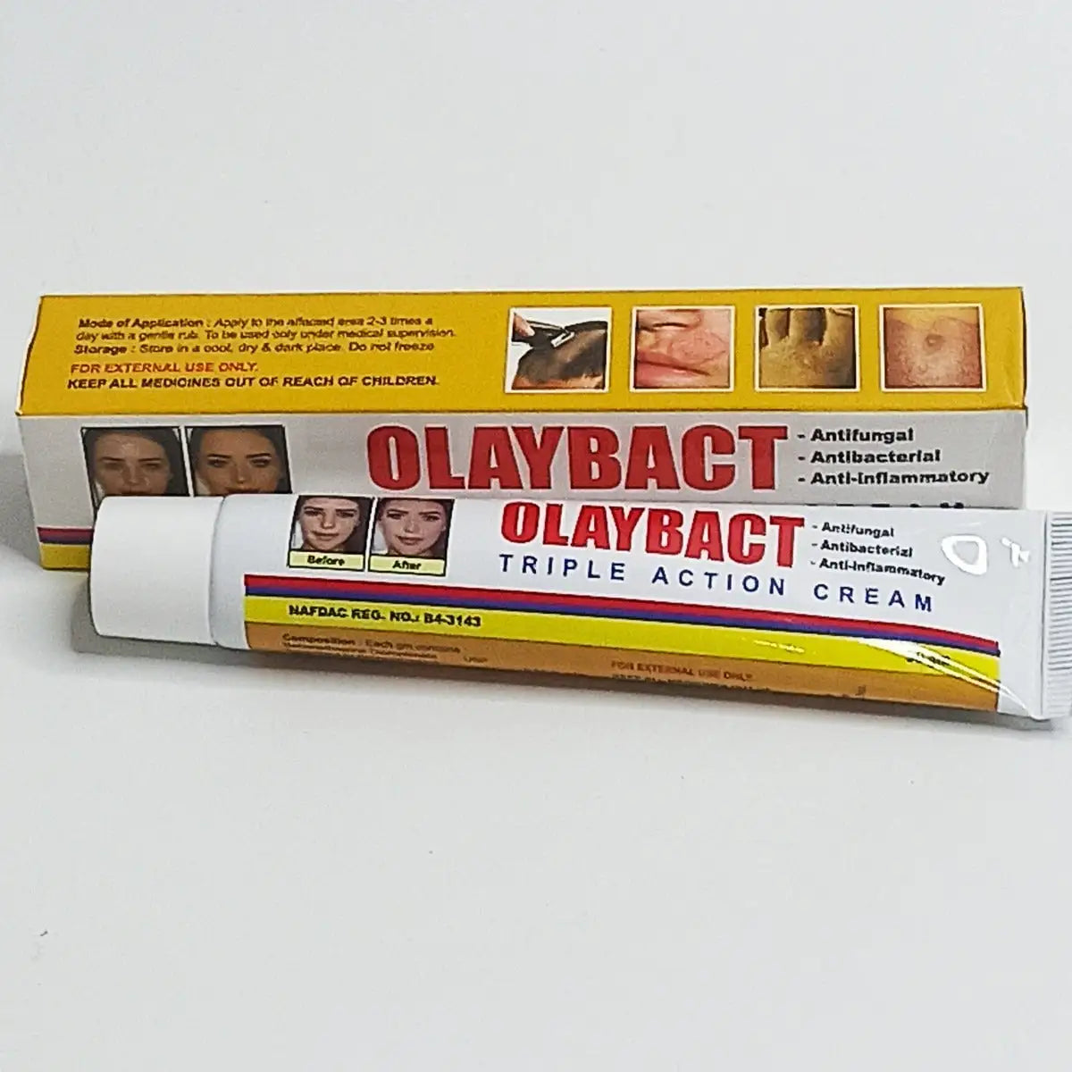 BUY OlayBact AntiBacterial Triple Action Cream - Fast Skin Relief ...