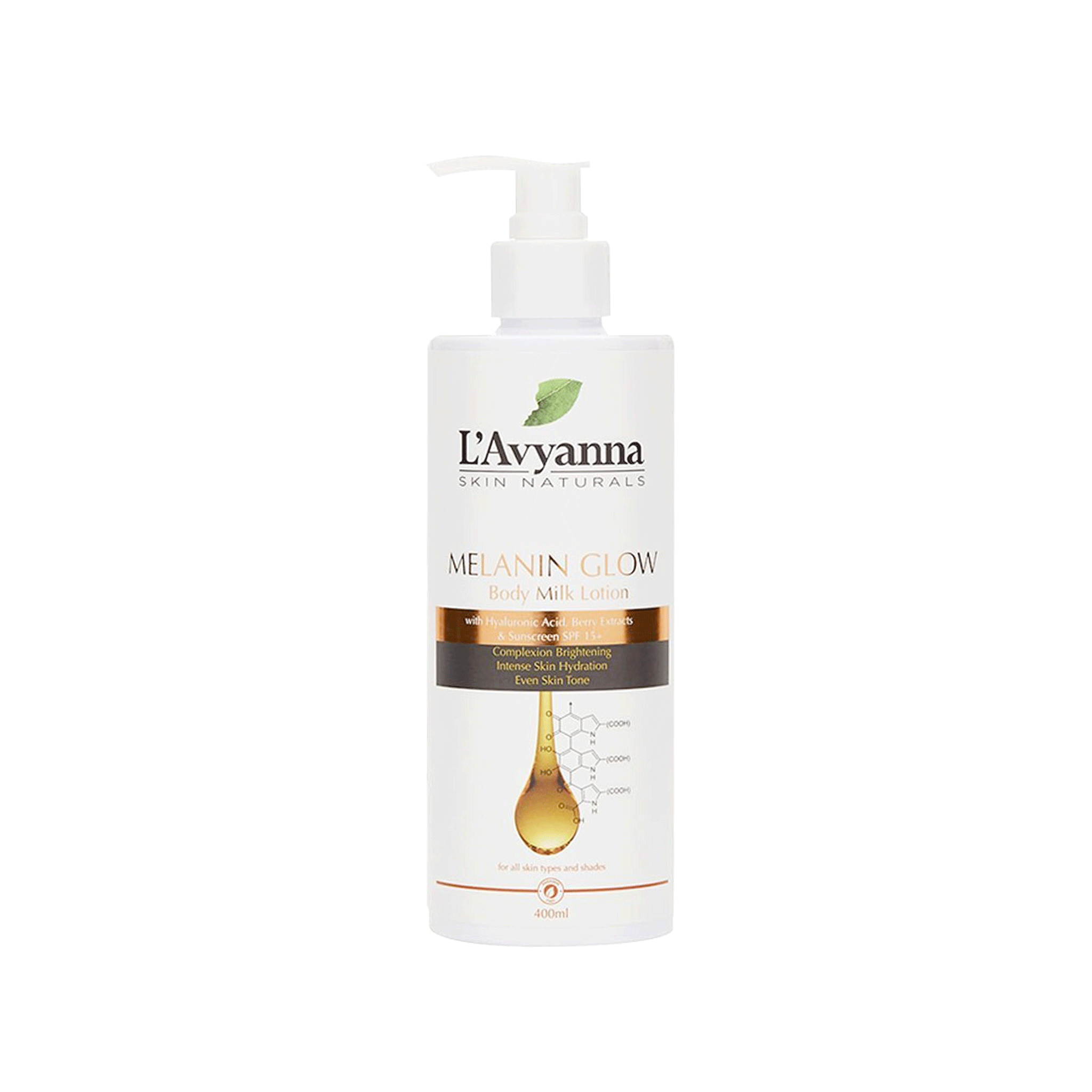 L'Avyanna Melanin Glow Body Milk Lotion 400ml - Online – Coccibeauty