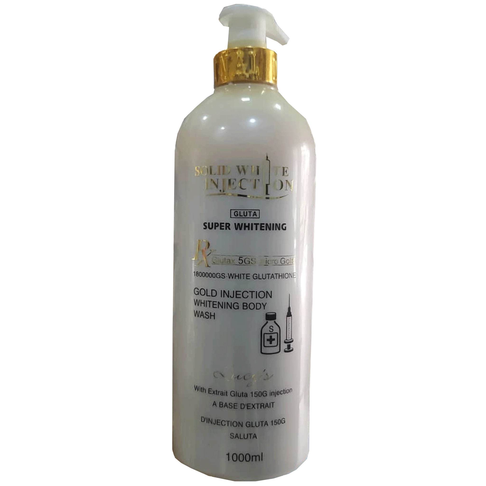Solid White Injection Super Whitening Body Wash 1000ml – Coccibeauty