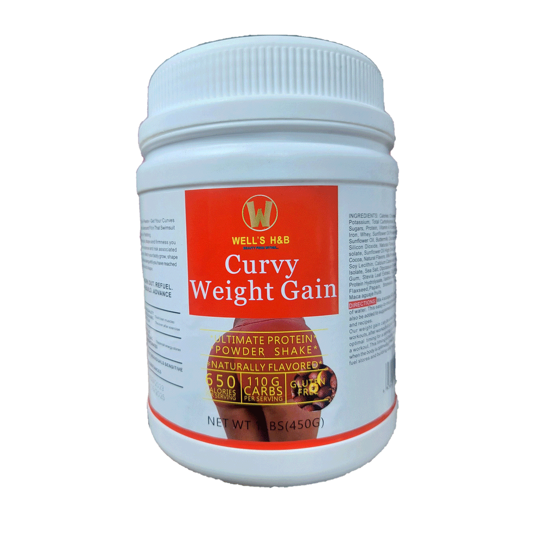 Well's H&B Curvy Weight, Gain Powder Supplement - Online