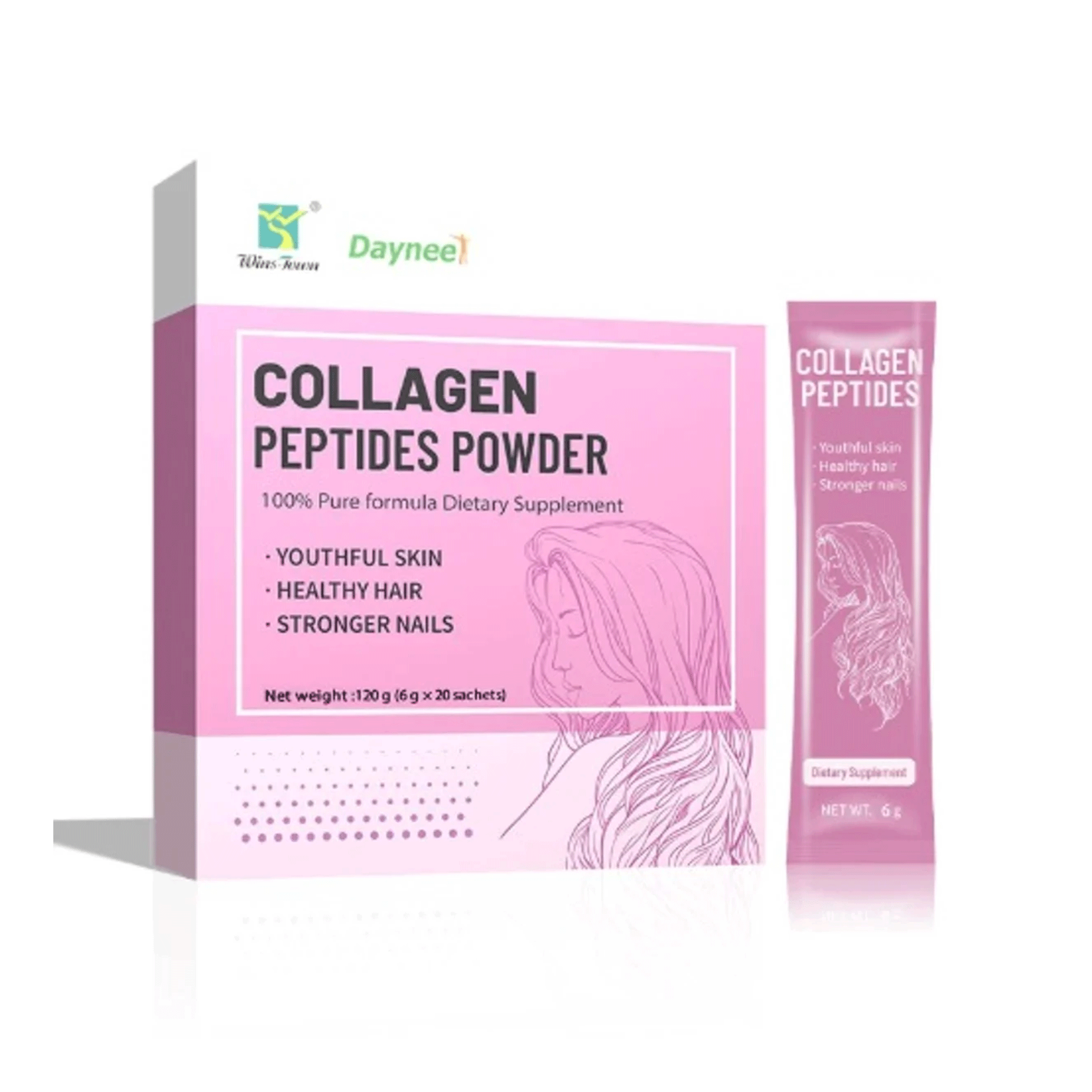 Winstown Daynee collagen Peptides Powder - 6g X 20 Sachets – Coccibeauty