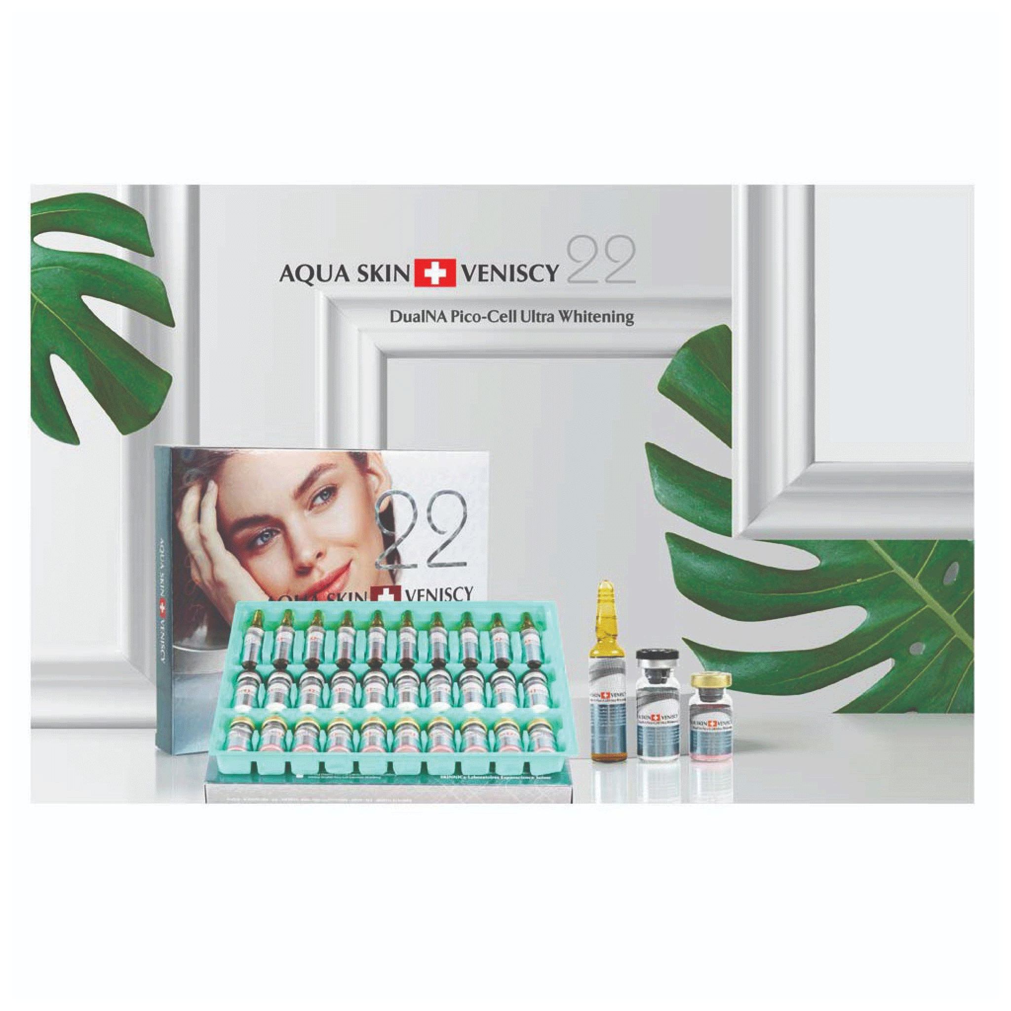Aqua Skin Veniscy 22 DualNA Pico Cell Ultra Whitening Injection Glutat ...