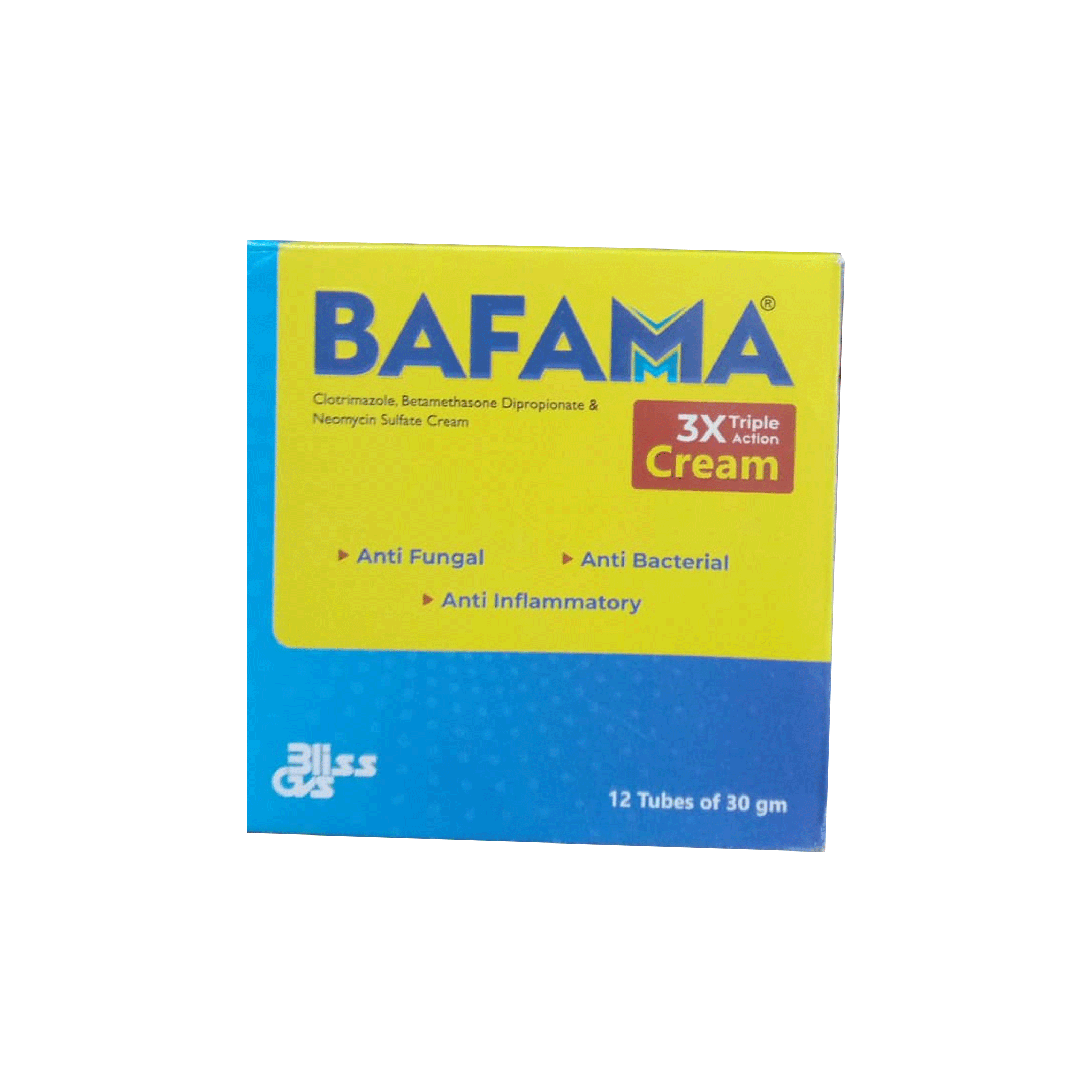 Bafama 3x Triple Action Tube Cream – Fast Relief for Skin Irritation ...