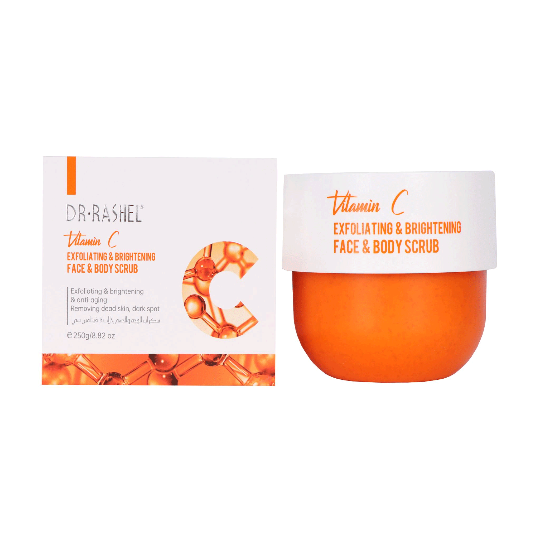 Dr Rashel Vitamin C Exfoliating & Brightening Face & Body Scrub - 250g ...