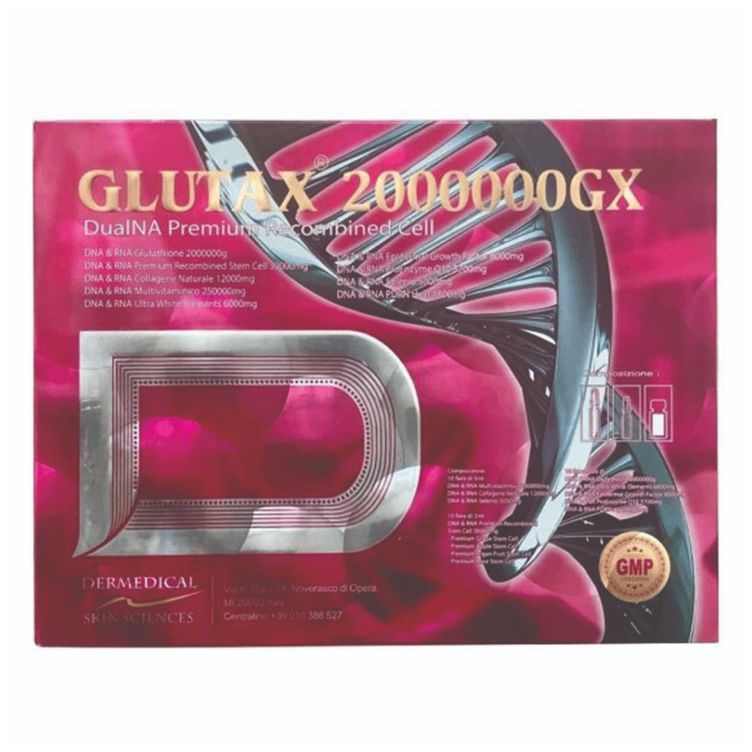 Glutax 2000000GX DualNA Premium Recombined Cell Glutathione Injection ...