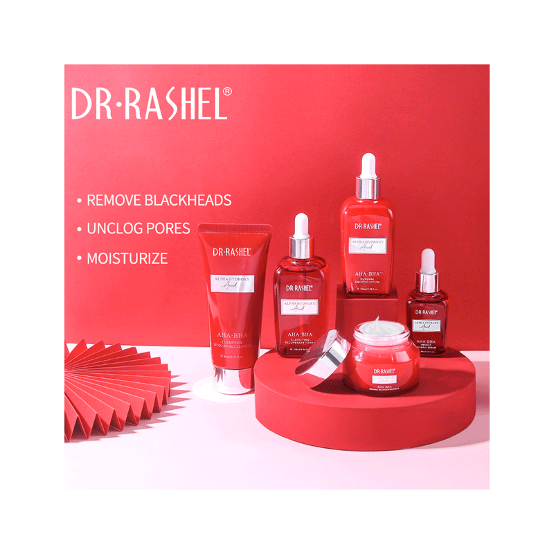 Dr. Rashel Alpha Hydroxy Acid AHA BHA Miracle Renewal Skin Care Kit 11 ...