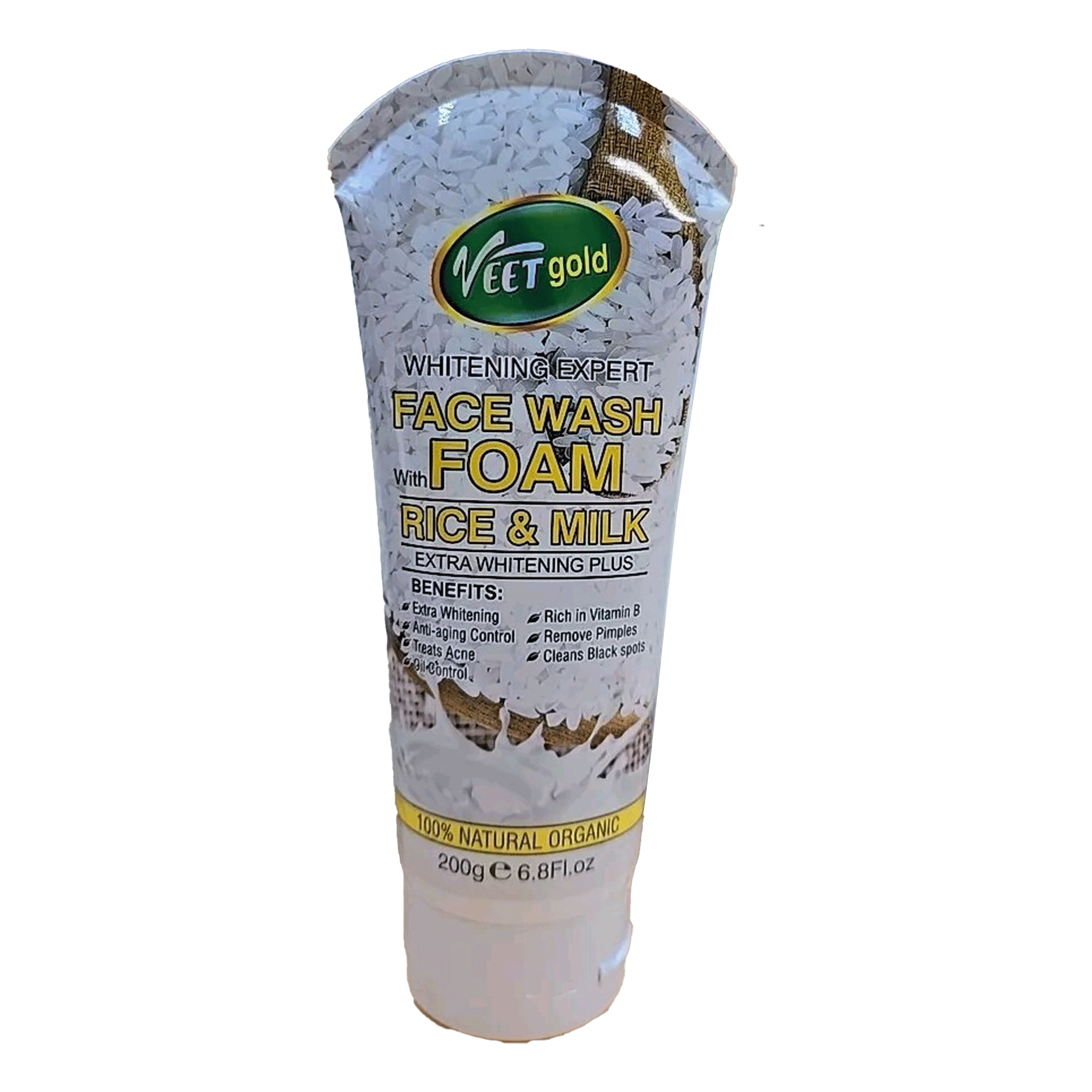 Veet Gold Rice and Milk Face Wash with Foam - Rice and Milk – Coccibeauty