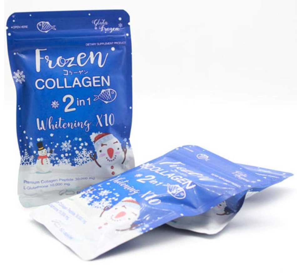 FROZEN COLLAGEN 2 IN 1 WHITENING X10 CAPSULES 60PCS – Coccibeauty