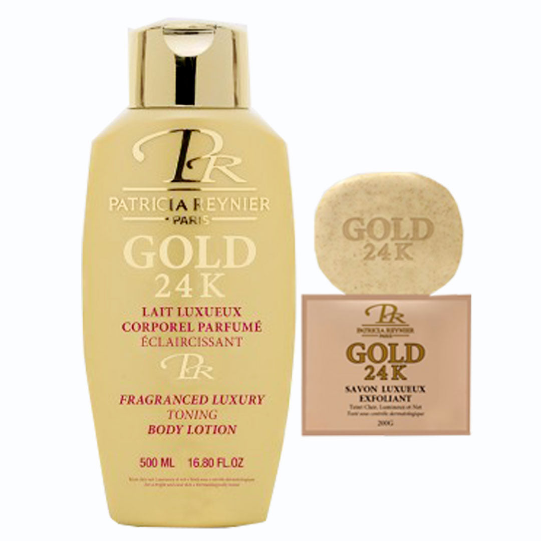Patricia Reynier Gold 24K ( Lotion and Soap ) 2-pc Set – Coccibeauty
