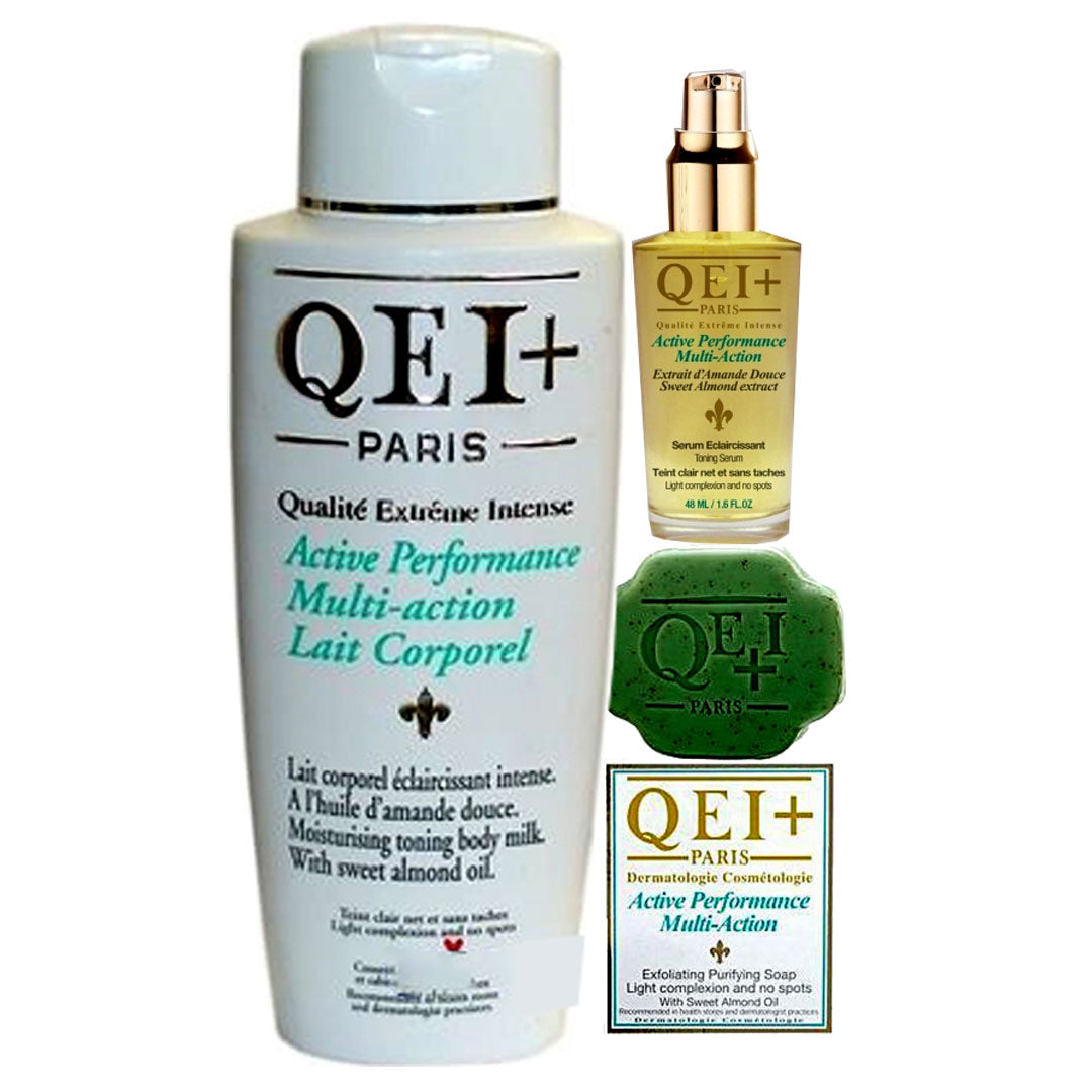 Qei+ Active Performance (Lotion, Serum And Soap) 3-pc Set – Coccibeauty