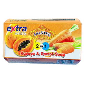 Buy Asantee Extra white Papaya Carrot soap Online Coccibeauty