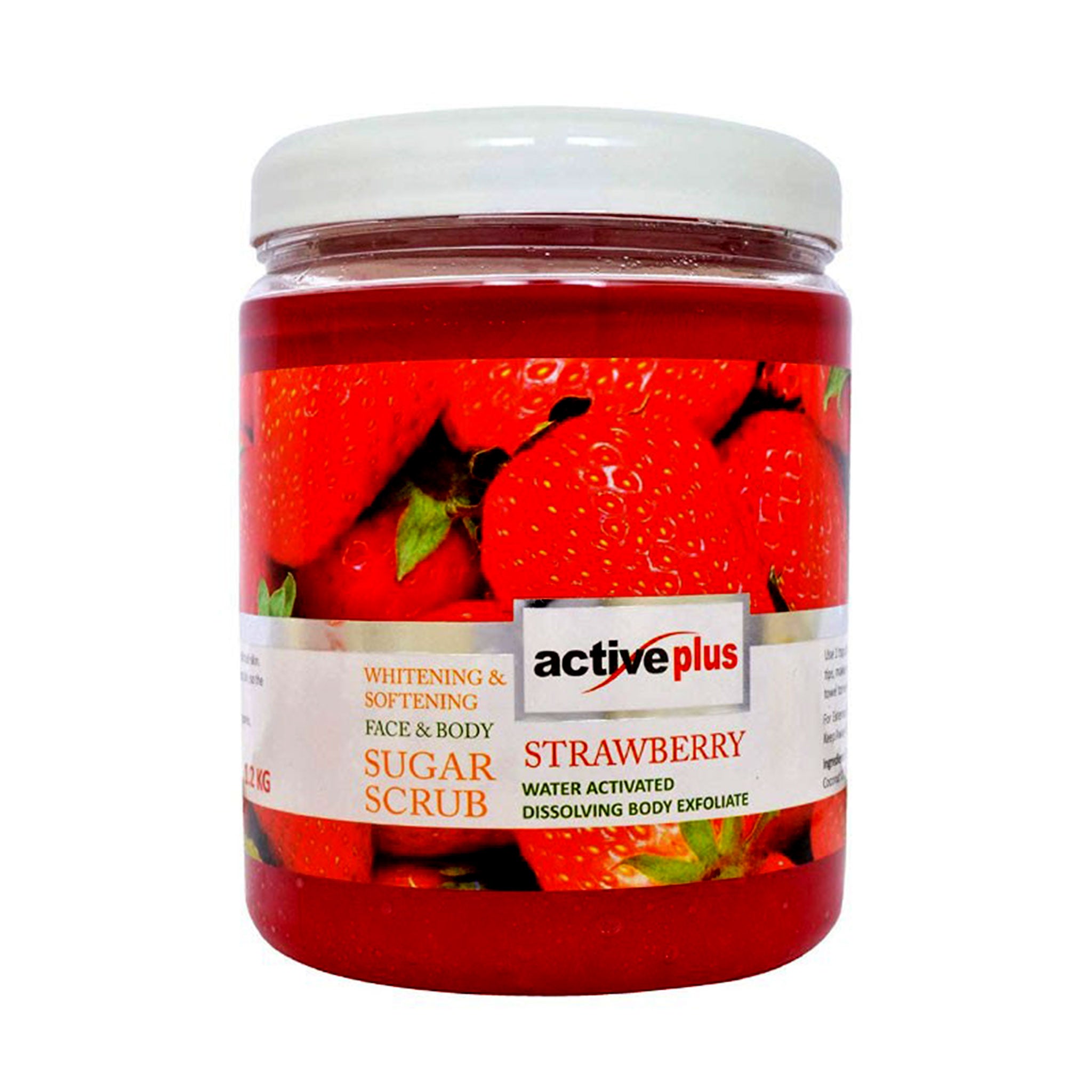 Buy Active Plus Face & Body Sugar Scrub (Strawberry)-Online – Coccibeauty