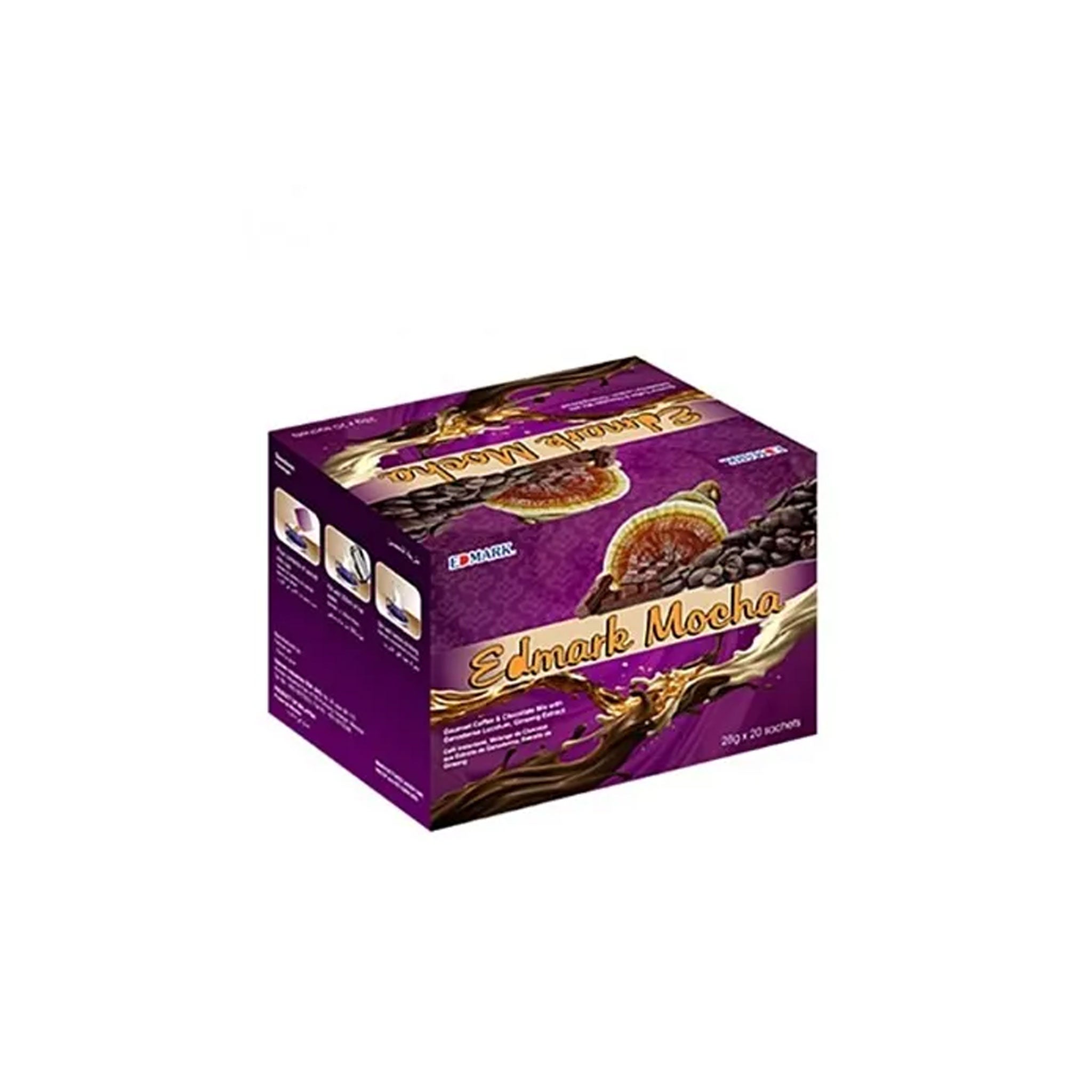 Edmark Mocha Chocolate Coffee With Ganoderma And Ginseng Extract -20 S ...