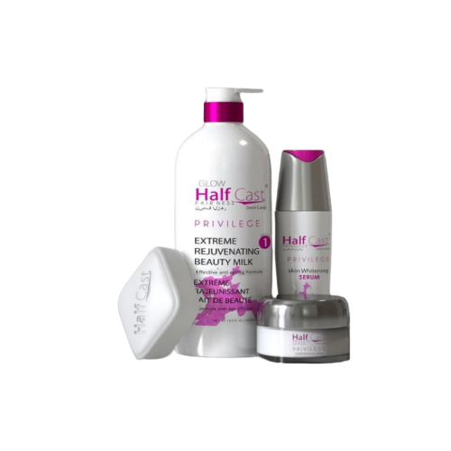 Glow Half Cast Privilege 4 Pc Set (Lotion, Serum, Soap and Face Cream ...