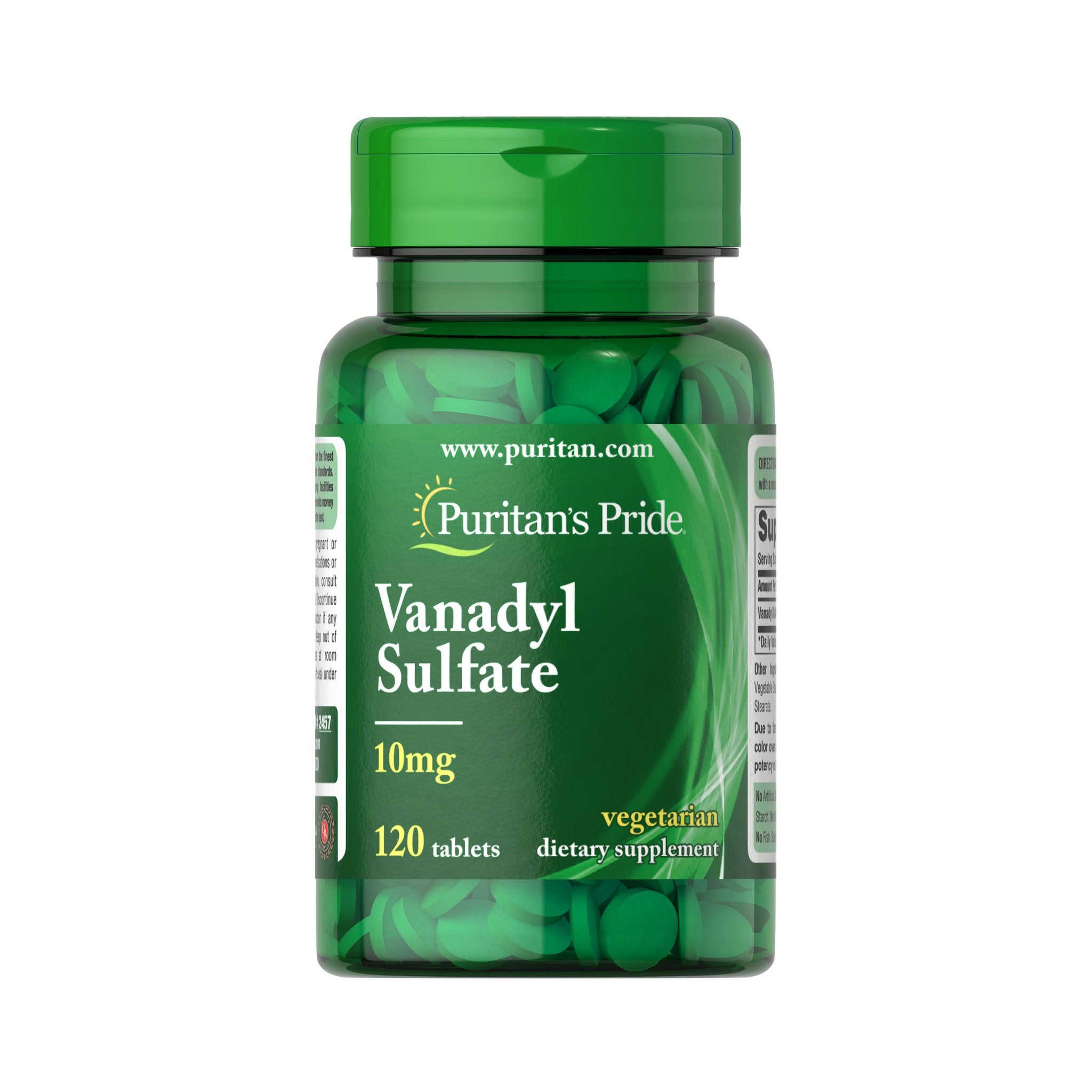 Puritan Pride Vanadyl Sulfate For Diabetes & Blood Sugar, 10 Mg - 120 ...