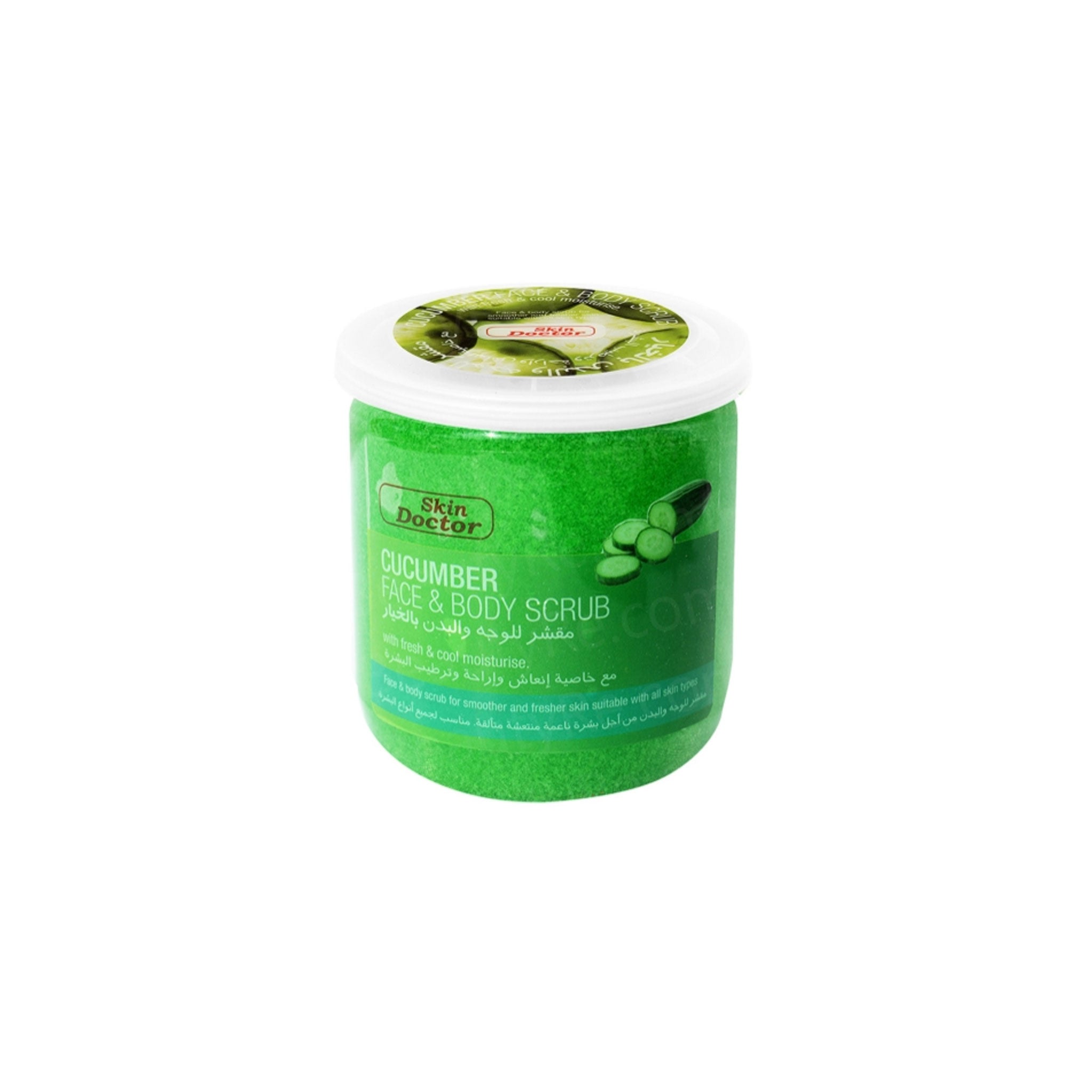 Skin Doctor Face Body Scrub Cucumber 500ml – Coccibeauty