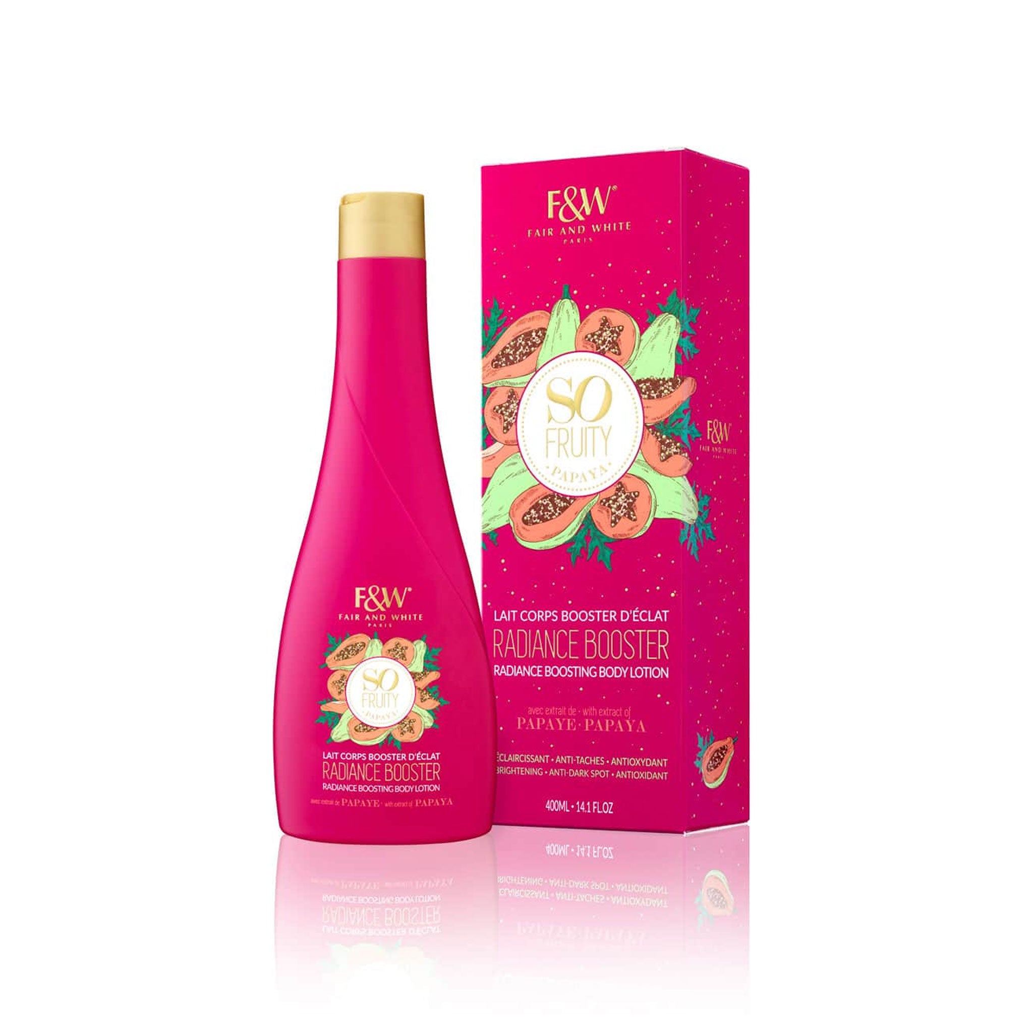 F&W SO FRUITY PAPAYA RADIANCE BOOSTING BODY LOTION 400ml – Coccibeauty