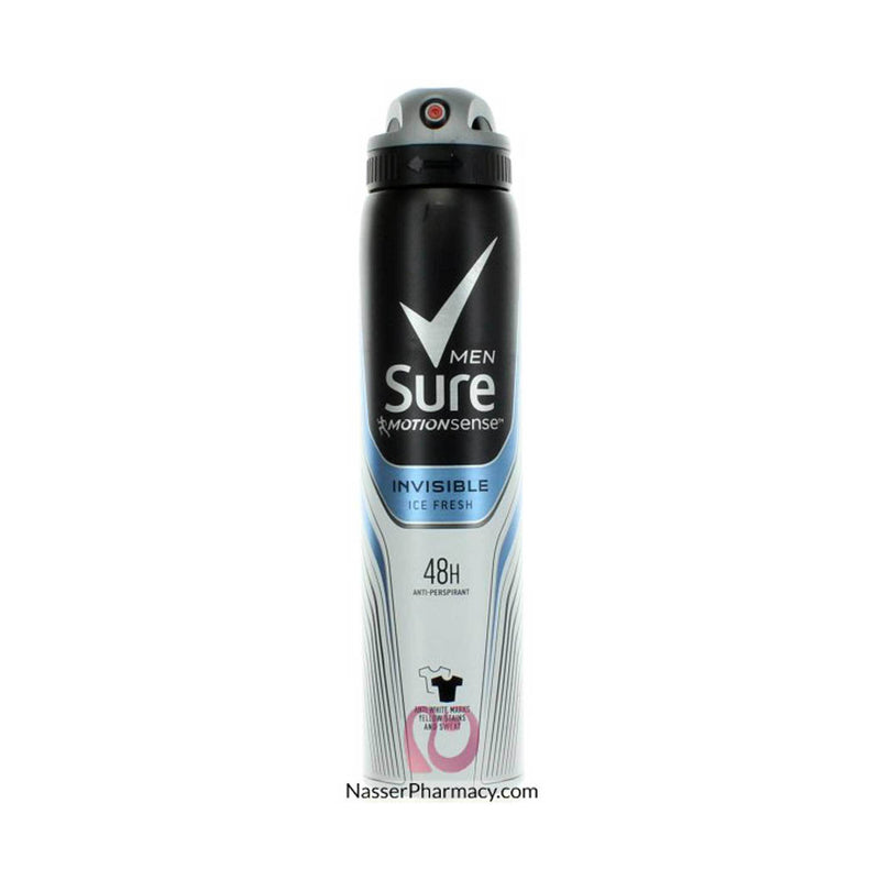 Sure Men Invisible Ice Antiperspirant Deodorant 250ml – Coccibeauty