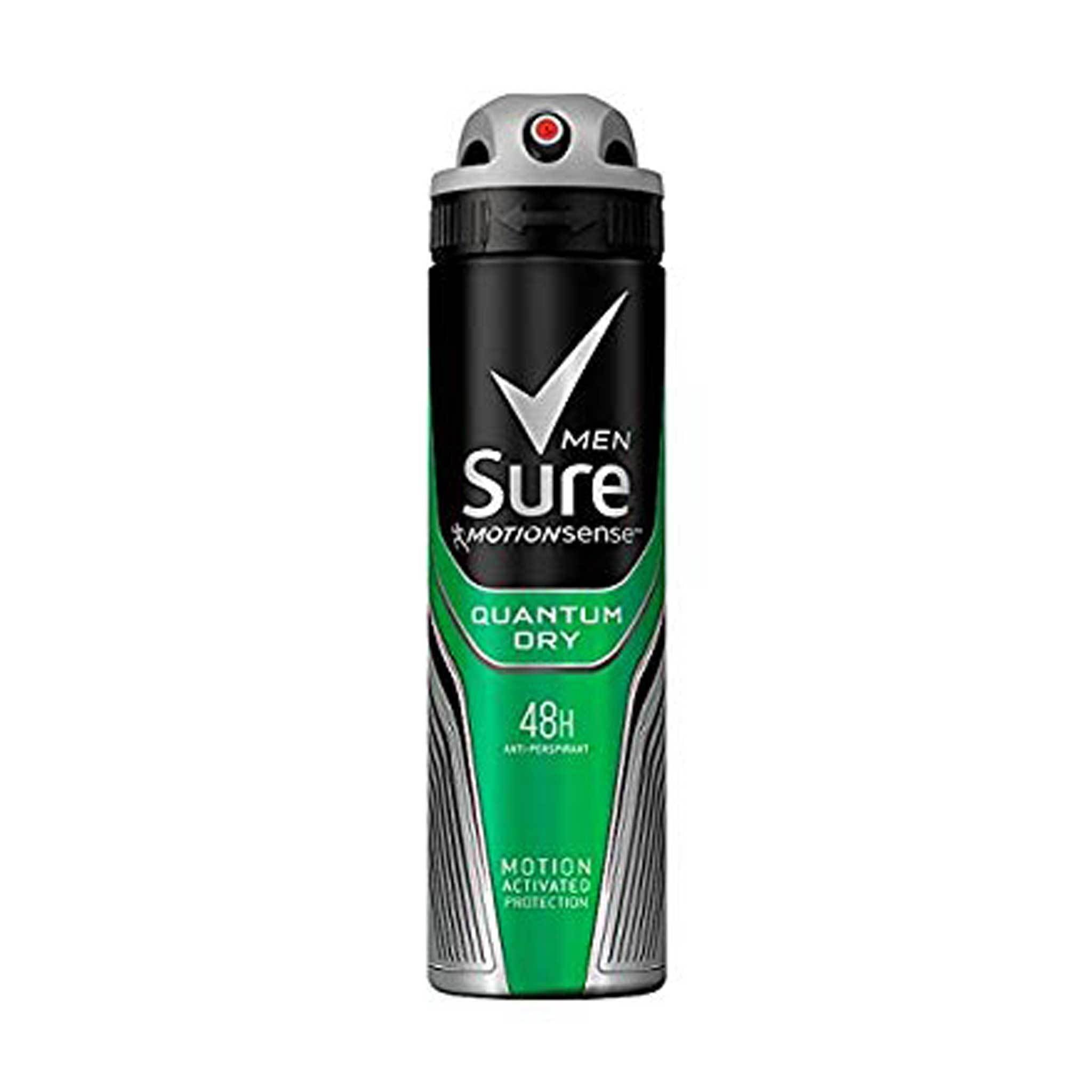 Sure Men Quantum Dry Antiperspirant Deodorant 150ml – Coccibeauty